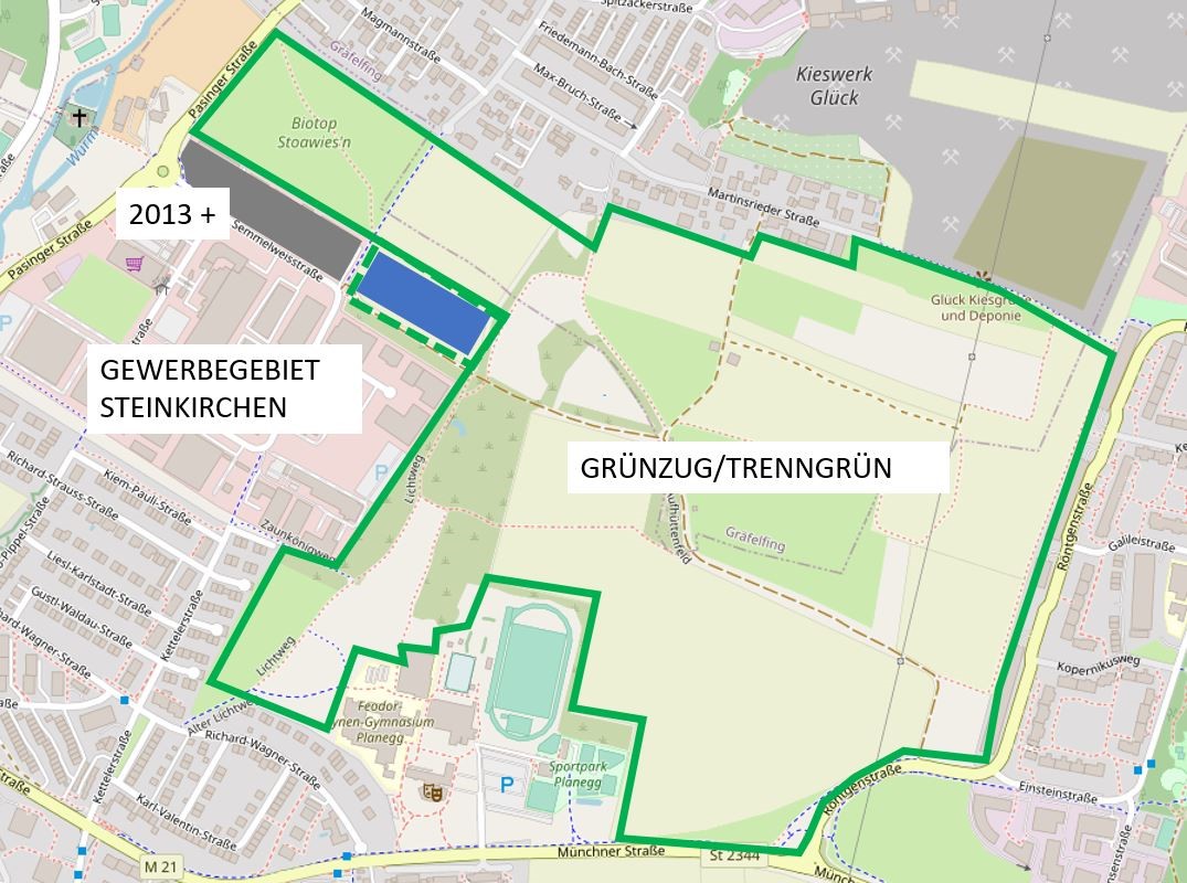 Gewerbegebiet Steinkirchen: Aufregung und Fakten | OV Planegg/Martinsried
